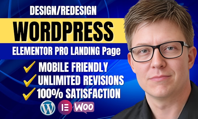 Design redesign wordpress landing page or wordpress website using elementor pro by Max_b093 | Fiverr