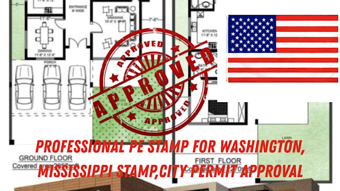 Do professional pe stamp for washington, mississippi stamp,city permit ...