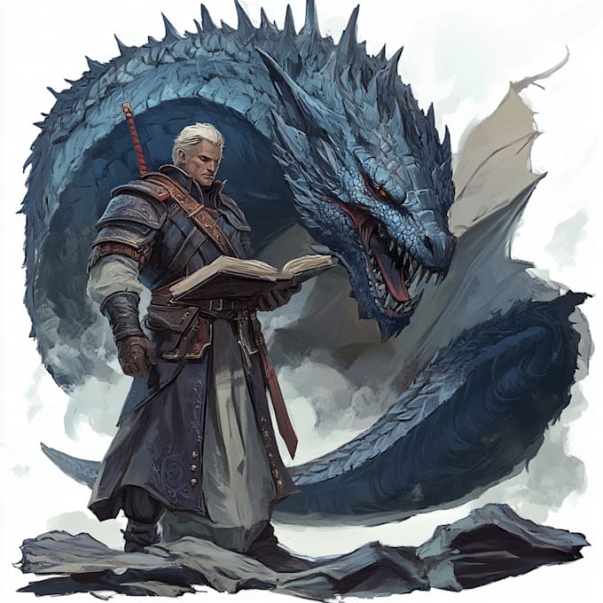 Design realistic fantasy dnd character illustration by Rashanique3 | Fiverr