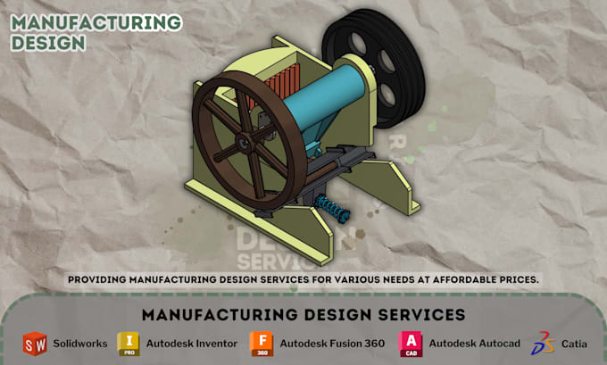 Provide 3d and 2d cad design services in autodesk inventor by Desain_cad | Fiverr