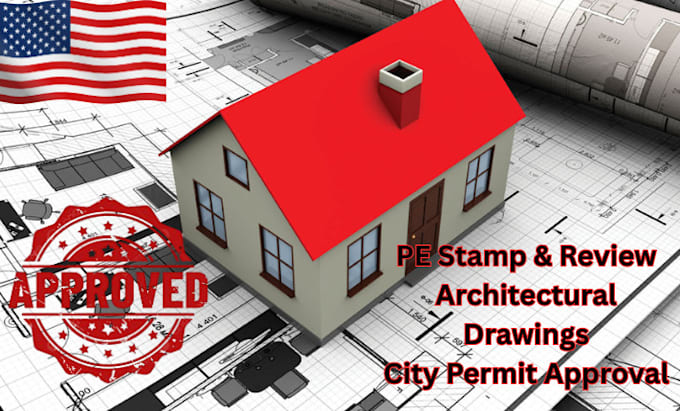 Pe stamp review and seal architectural drawings for city permit approval by Aaron_moore45 | Fiverr