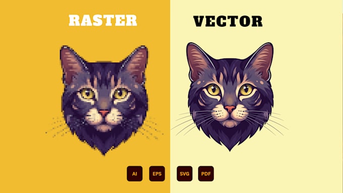 Convert raster images to vector files ai, eps, svg,pdf by Isharacruz ...