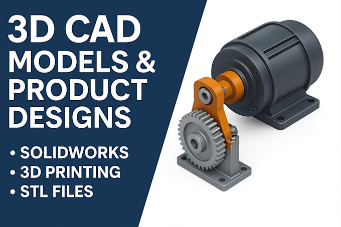Do high quality 3d cad models product designs and stl files for 3d ...