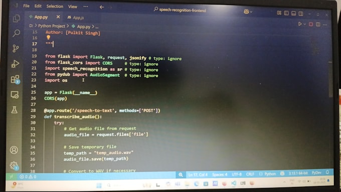 Help you with python scripts and flask coding solutions by Pulkitpaul954 | Fiverr