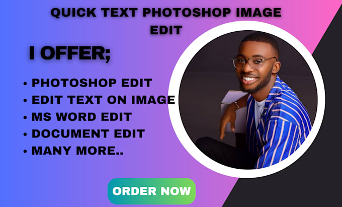 Create quick photoshop text edit document management ms word doc image ...