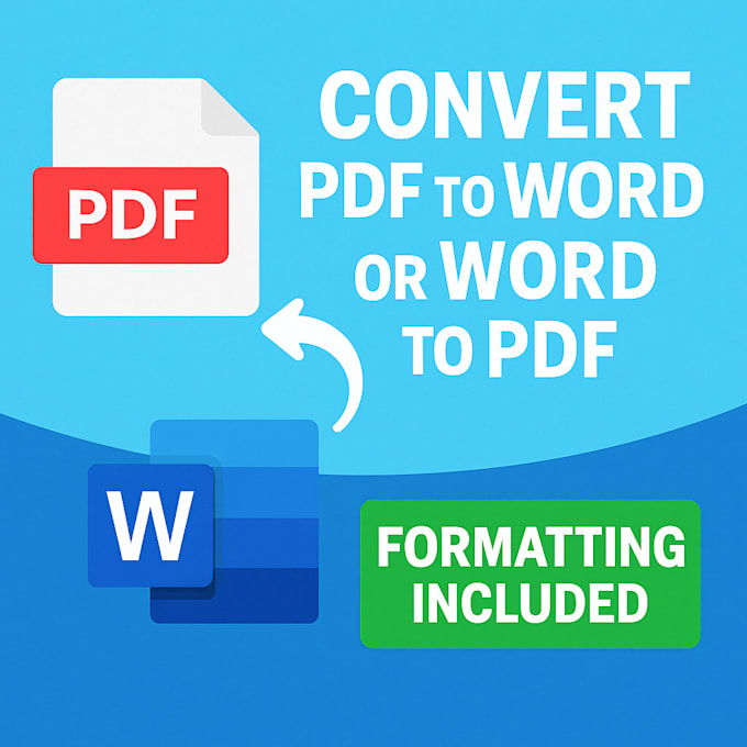 Convert pdf to word or word to pdf and format it professionally by ...