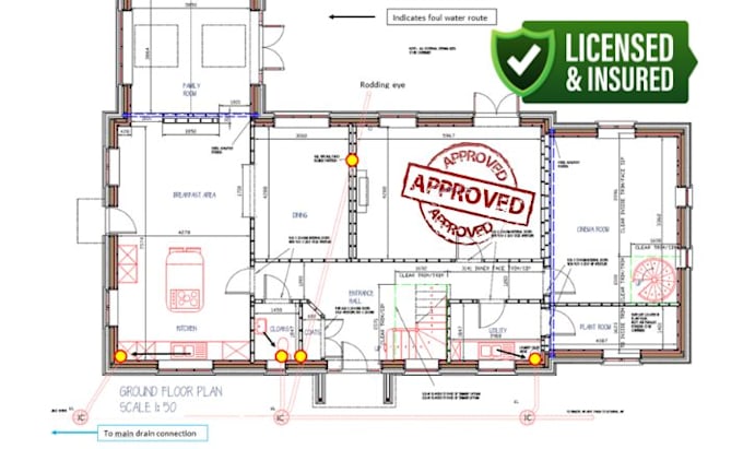Design storm water drainage plan and pipe network with plan and profile ...
