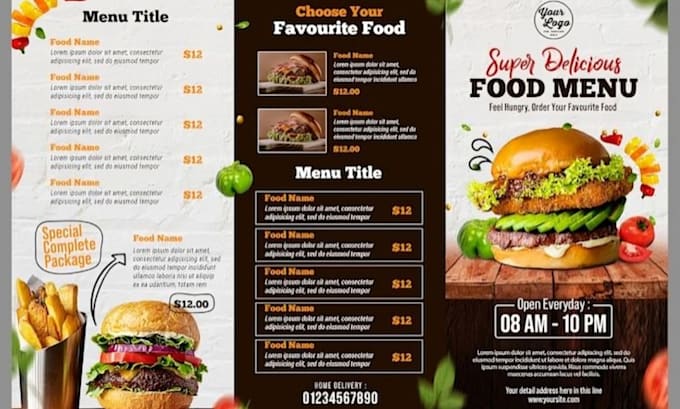 Design professional restaurant menu design food menu and digital menu ...