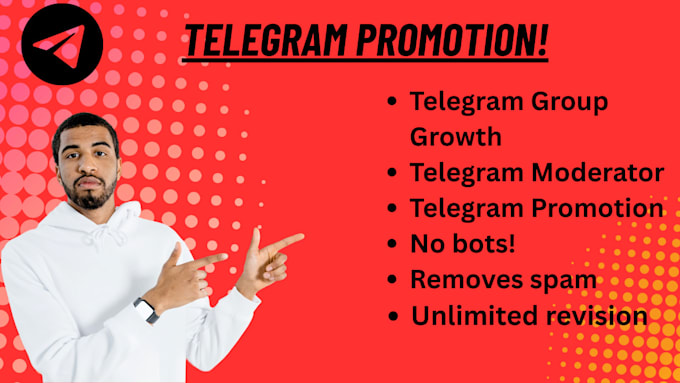 Promote your telegram channel and be your telegram moderator by Harry ...