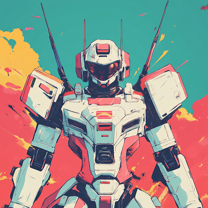 Draw characters, robot, mecha for you by Mongeoktsu | Fiverr
