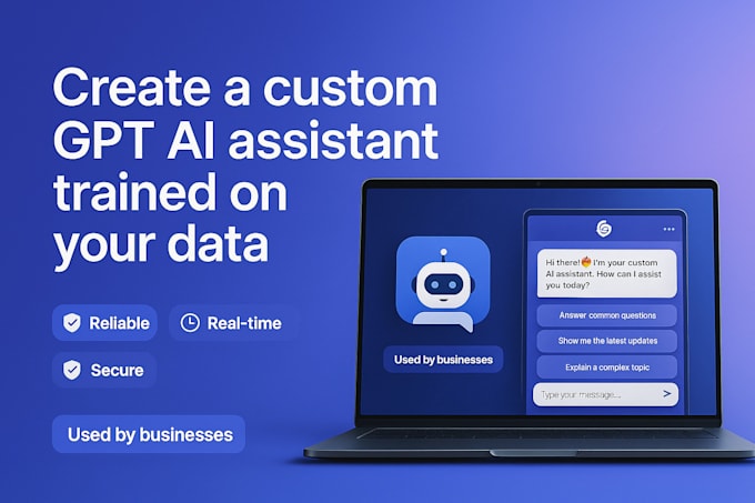 Create a custom gpt ai assistant trained on your data by Cirex_shadow | Fiverr