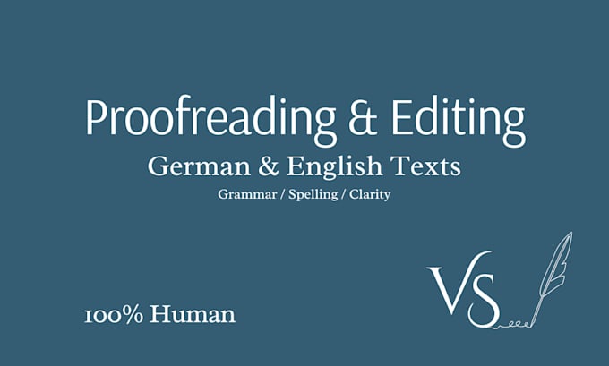 Correct and refine your english and german documents by Valliworks | Fiverr
