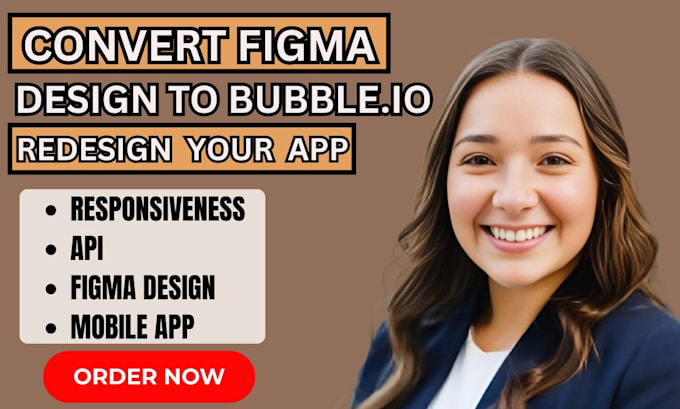 Design redesign apps and convert figma to bubble saas mvp landing page by Oliviamia2332 | Fiverr