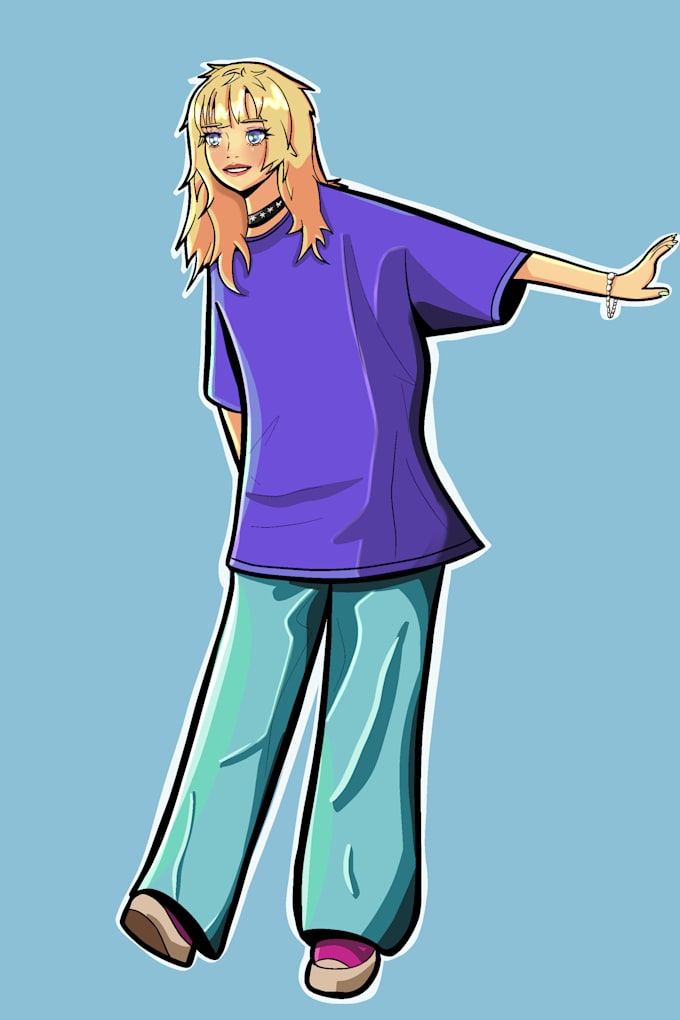 Draw cartoon anime art pfp fanart by Klocjusz | Fiverr