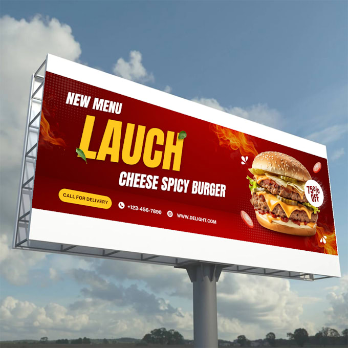 Design digital menu screens and banners for your events and business by ...