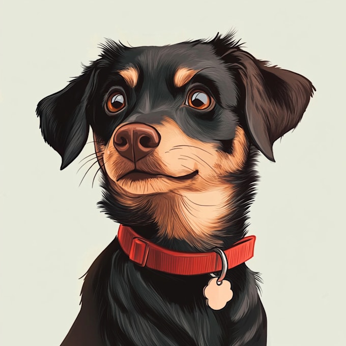 Design a custom disney pet portrait illustration by Allontaepitts | Fiverr