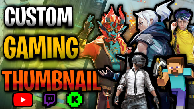 Create custom gaming youtube thumbnail with fast delivery by Hammed ...