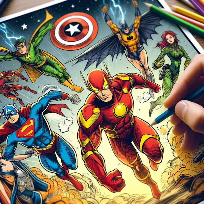 Do comic book art and comic book illustration comic by Efrainasley | Fiverr