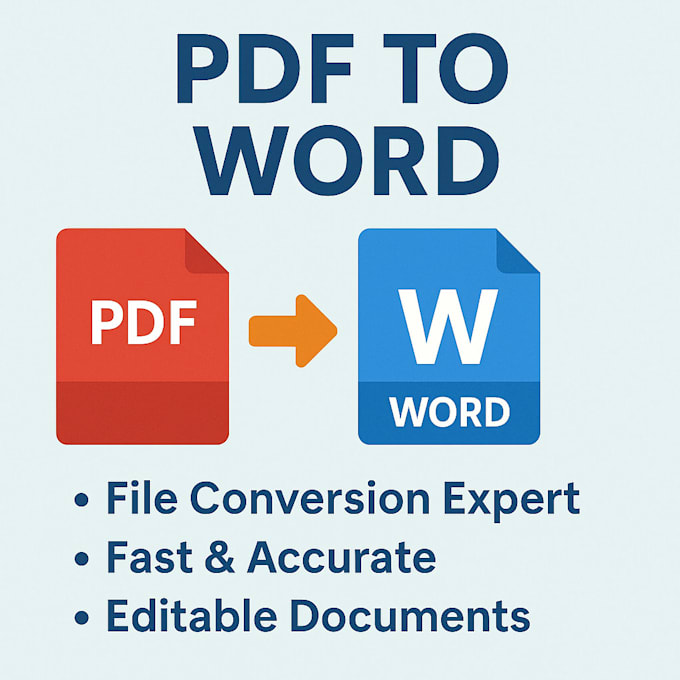 Accurate pdf to word conversion editable doc format by Mahede71 | Fiverr