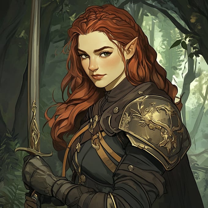 Draw dnd character art, fantasy illustration or concept art by ...