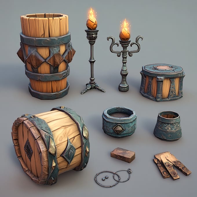 2d game character design props asset accessories object by Geliciamad ...