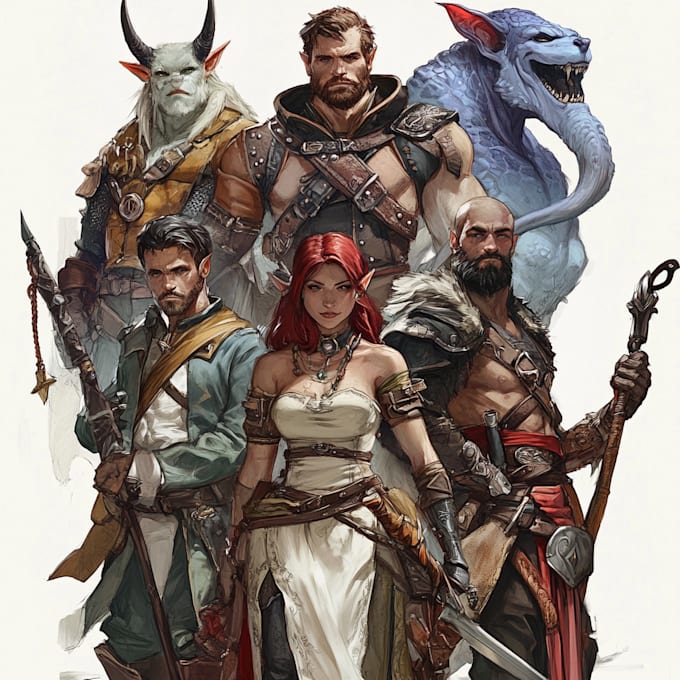 Draw your dnd character and create art by Wilhelmijoen | Fiverr