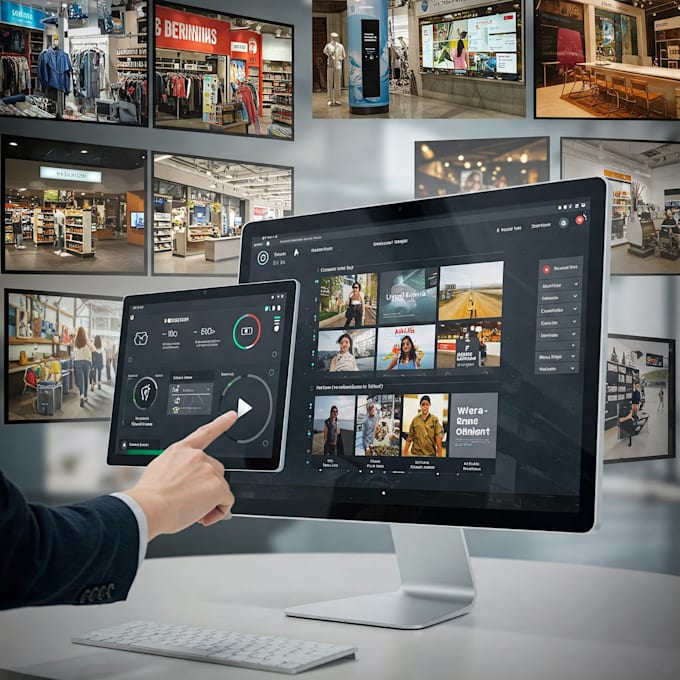 Digital signage software desktop menage and android player by ...