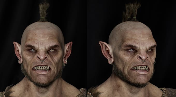 Realistic aaa character, 3d game warrior model, rig3d ue model, detail ...