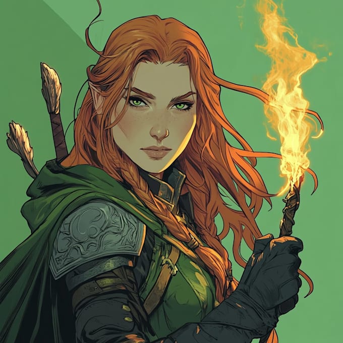Dnd character art and dnd character art by Waputor | Fiverr