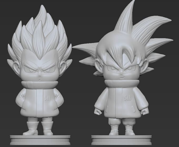 Design cartoon model,stl file for 3d printing chibi cute,3d high res ...