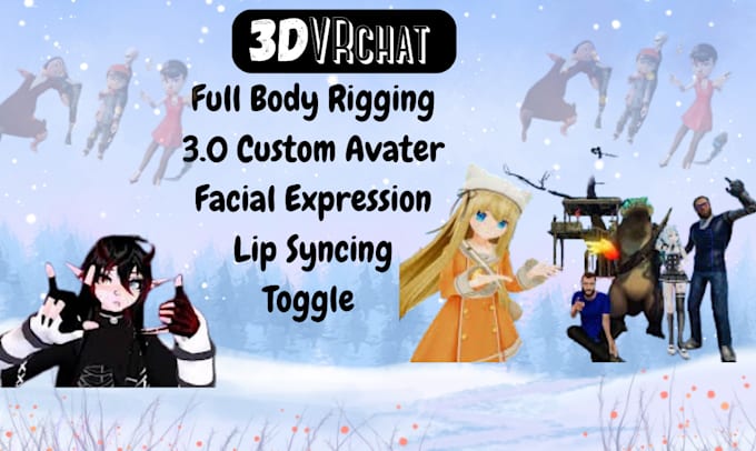 Create, edit and upload furry avatar, 3d model vrchat avatar in unity by Temisam35 | Fiverr