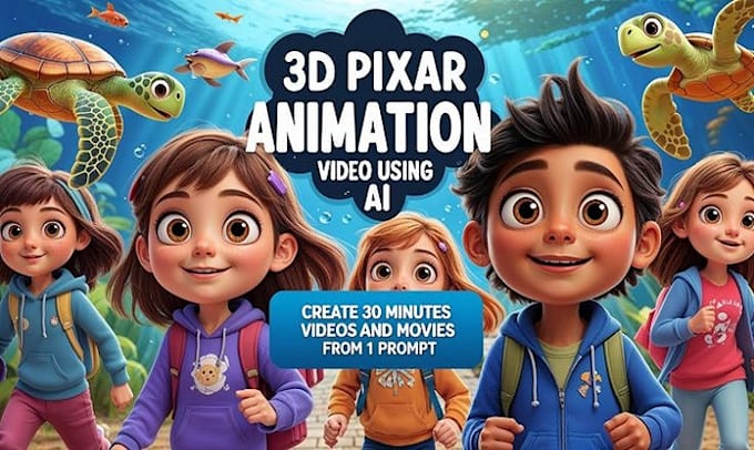 Design quality pixar 3d character modeling cartoon 3d animation by ...