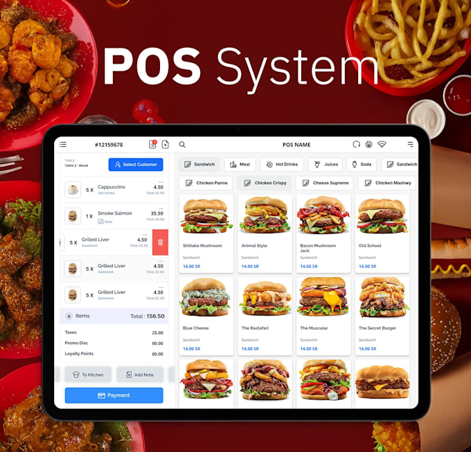 Do custom pos system, restaurant pos system, custom software crm, hrm, erp, saas by Shukrah ...