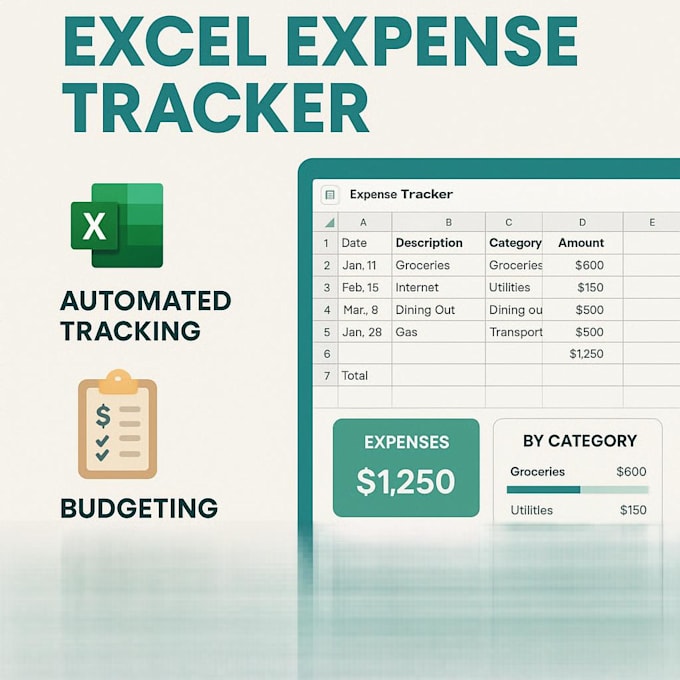 Create a user friendly automated excel tracker for expenses by ...