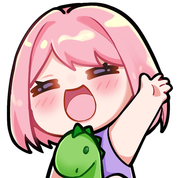 Make you an emote with a cute style by Viyoraa | Fiverr