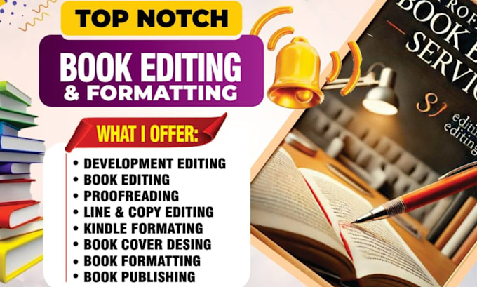 Do book editing formatting and line editing by Adrew_betty | Fiverr