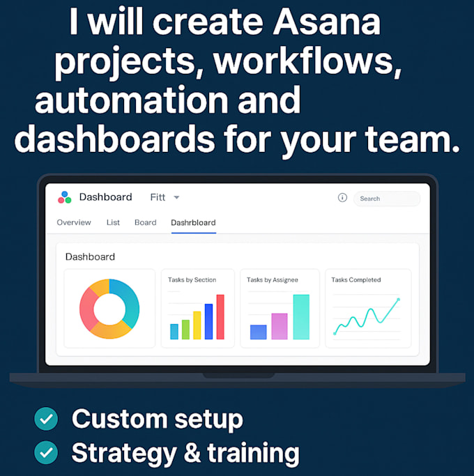 Create asana projects, automation and dashboards for you or your team by Ryanjtw36 | Fiverr