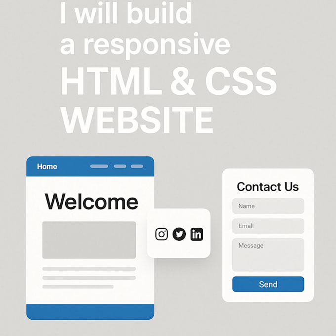 Build a responsive html and css website by Uncel_wowa | Fiverr