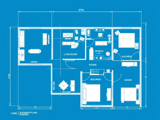 Draftsman, architect for blueprints, commercial, house plan, 2d floor in autocad by Bisonny | Fiverr