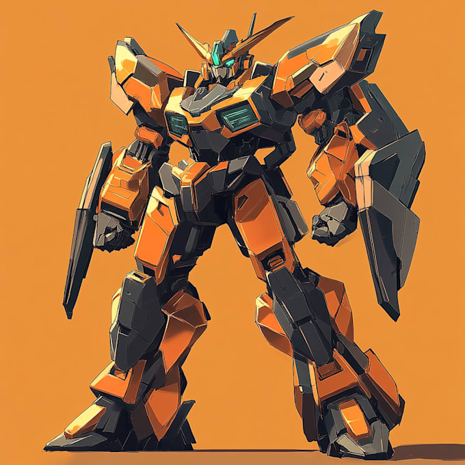 Create custom mecha illustration art by Whaccaaksee | Fiverr