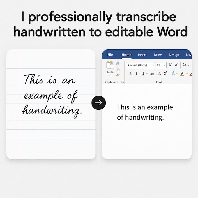 Professionally transcribe handwritten to editable word by Faris_dh | Fiverr
