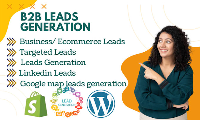 Do targeted b2b google map leads list generation for shopify wordpress ecommerce by Clara ...
