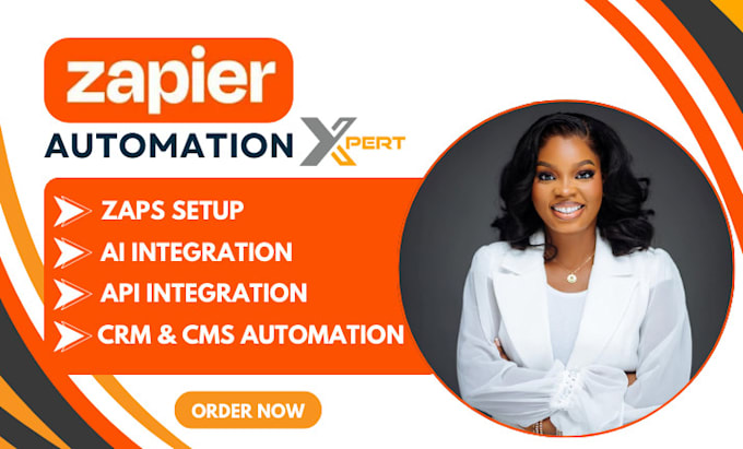 Automate workflows with zapier automation or make api integration by Nelly_lois | Fiverr