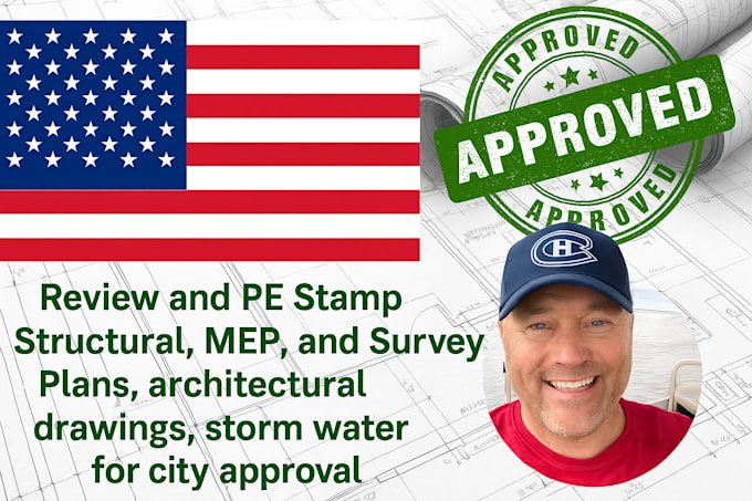 Review and pe stamp structural, mep, and survey plans for texas, new ...