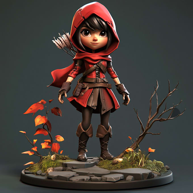 Draw 3d character modeling for games and films by Bradford15 | Fiverr