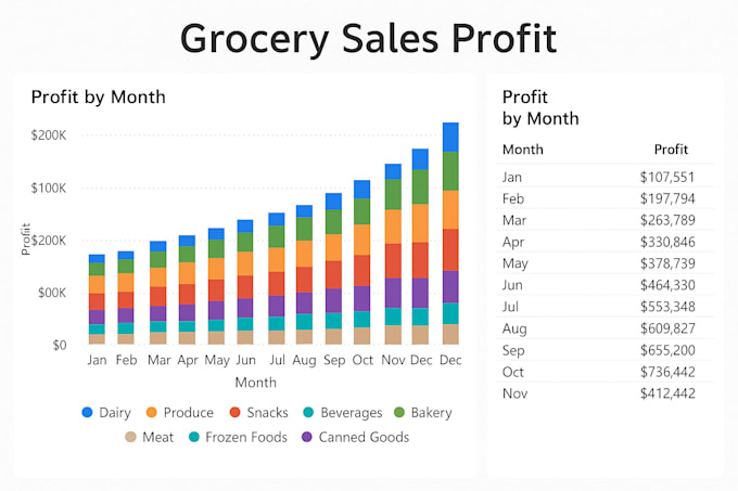 Create a power bi dashboard for instant business insights at click of ...