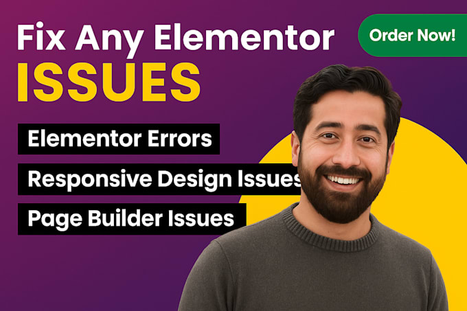Fix elementor error, responsive issues, header footer issues, page builder error by Maims_23 ...