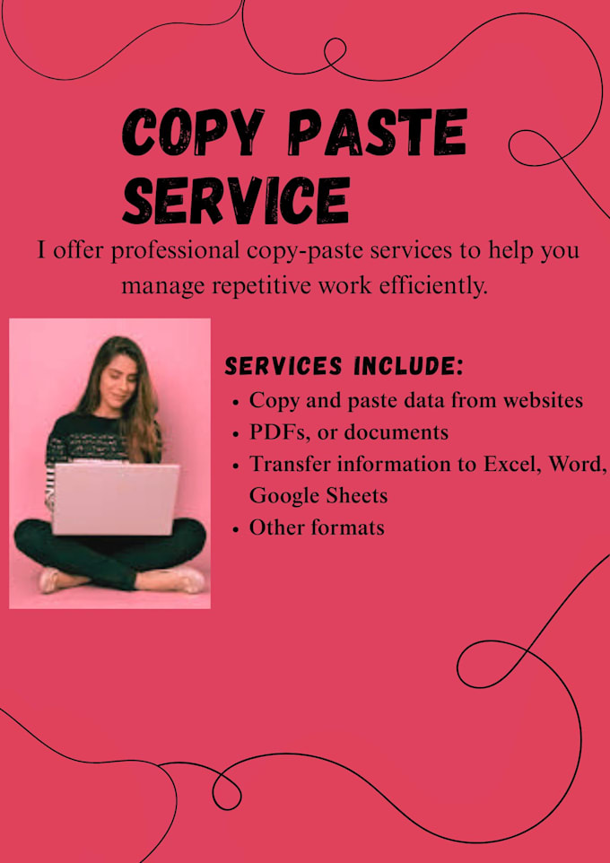 Do copy paste for you by Palwasha897 | Fiverr