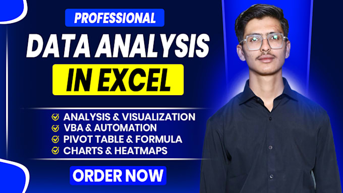 Do data analysis, create interactive dashboard and reports in excel by Wahab_insights | Fiverr