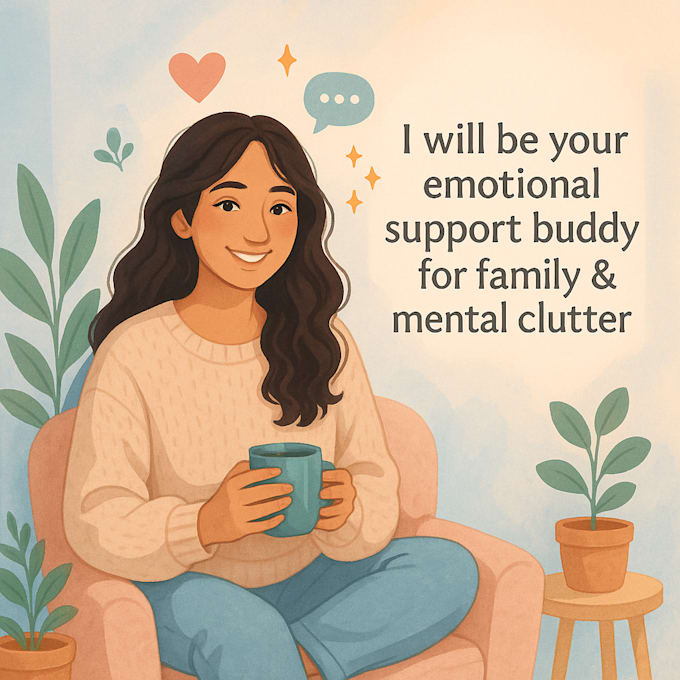 Be your emotional support buddy for family , mental clutter by Nancy_12 ...